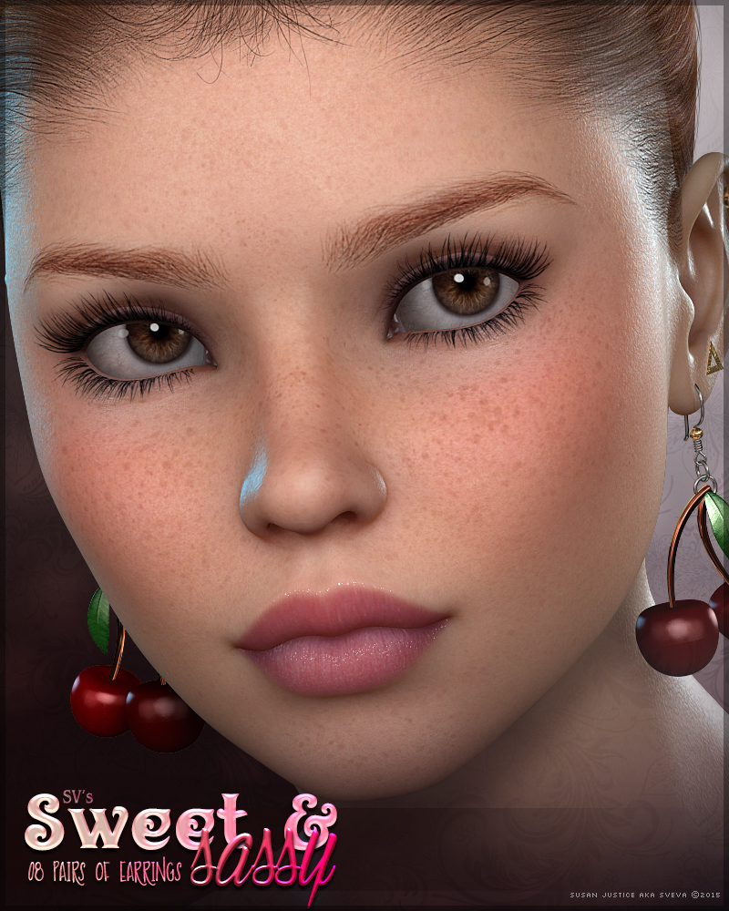 SV's Sweet & Sassy Earrings | Daz 3D