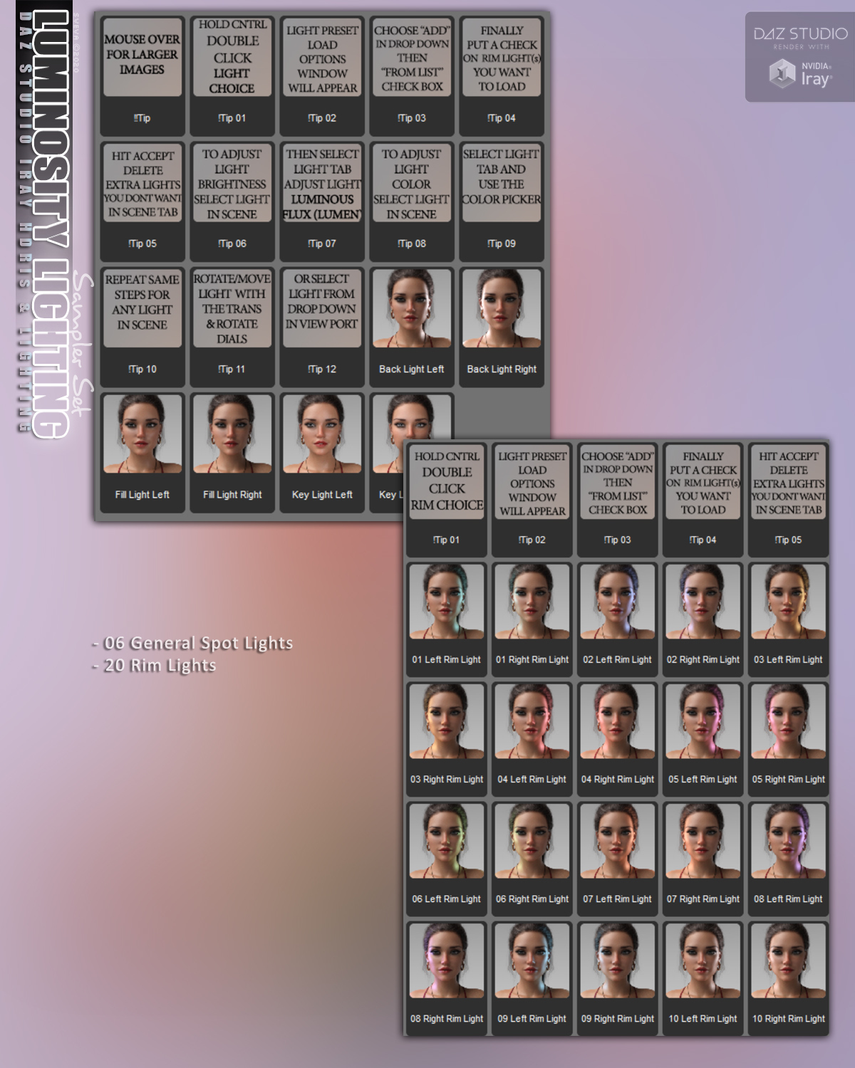 SV Luminosity Lighting Sampler Pack | Daz 3D