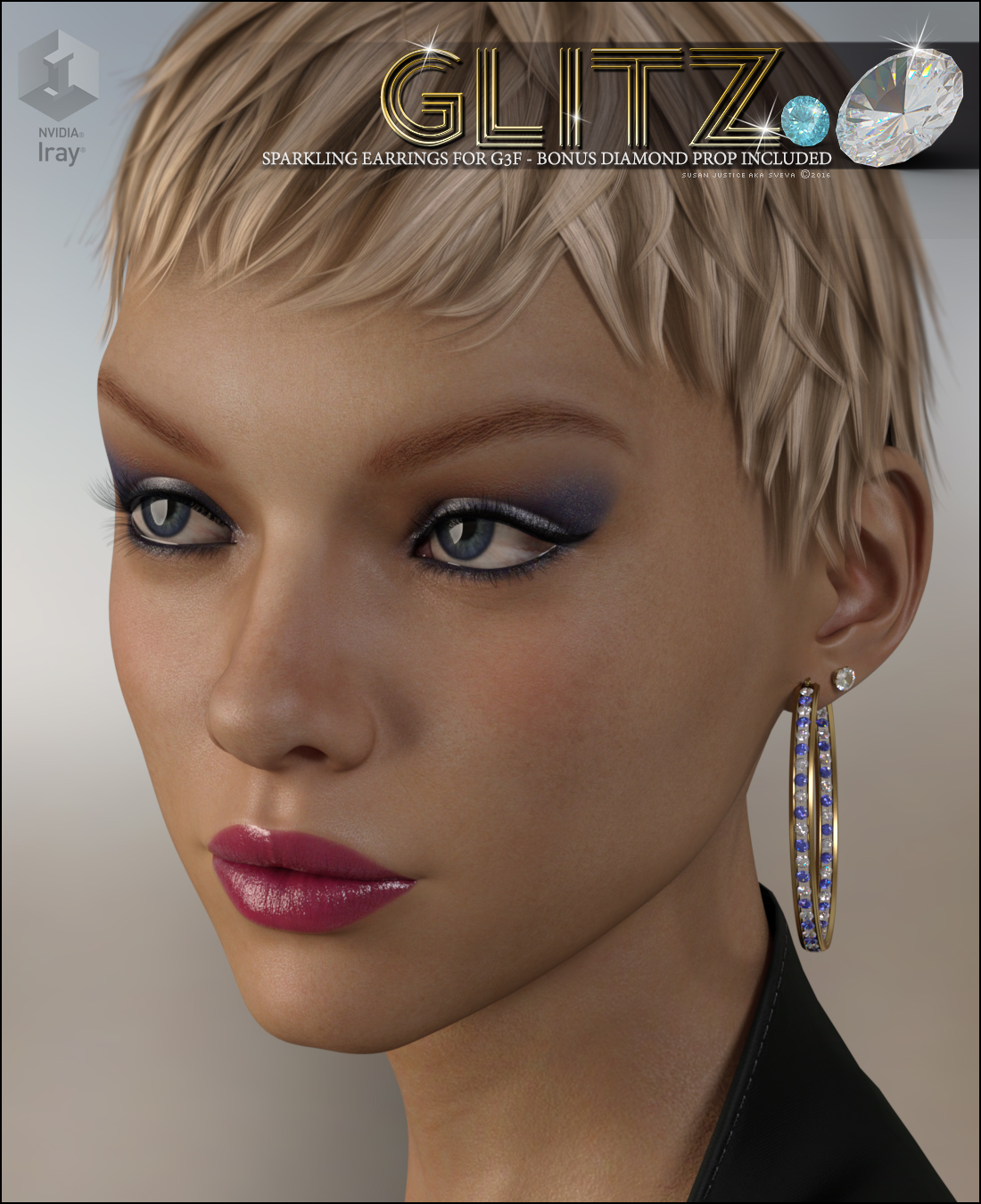 SV's Glitz Jewels Earrings | Daz 3D