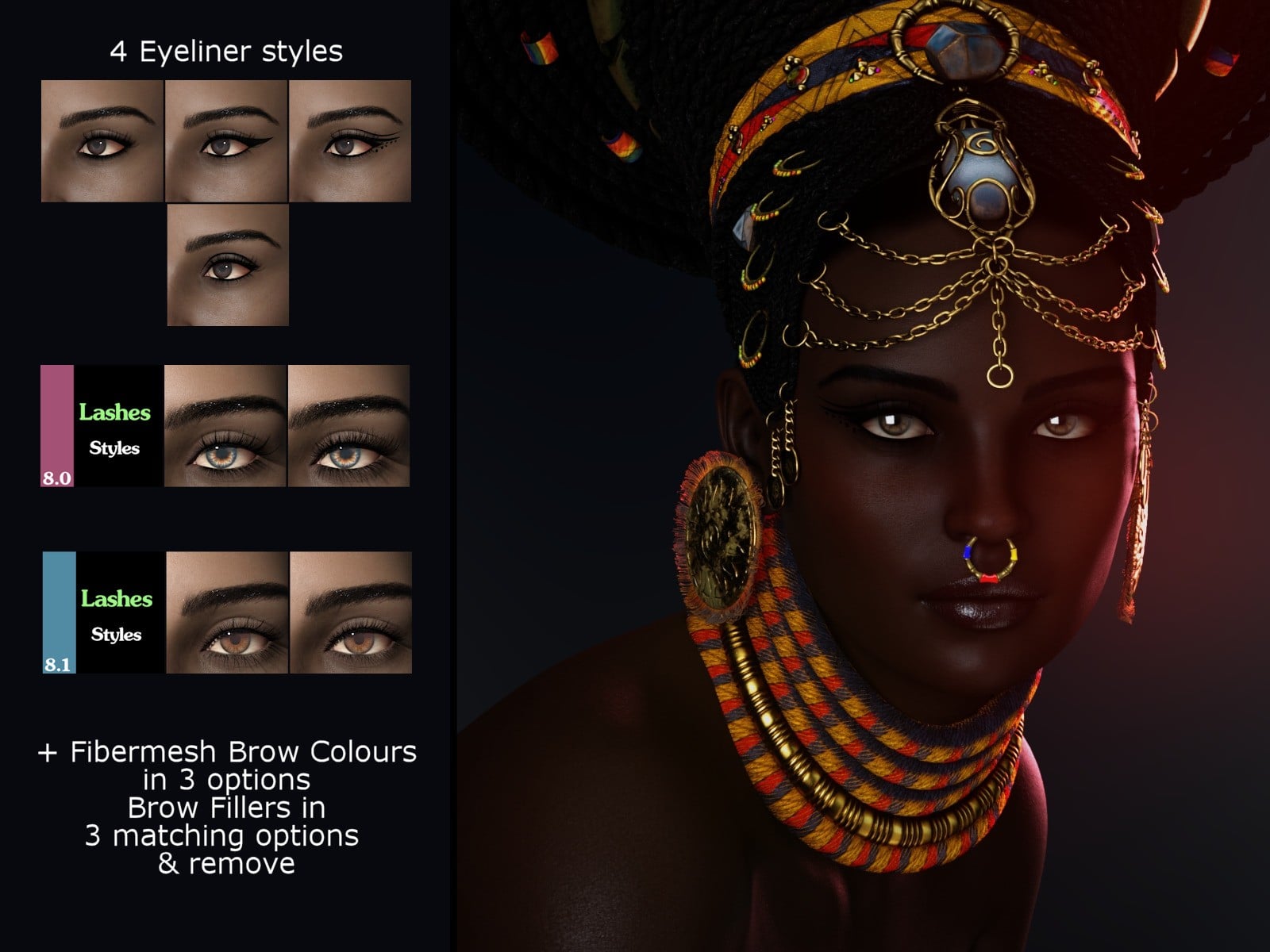 3DA Monica - G8F & G8.1F | Daz 3D