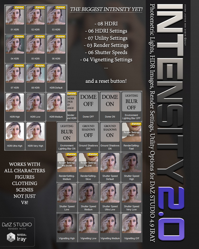 SV's INTENSITY 2.0 Iray Lighting | Daz 3D