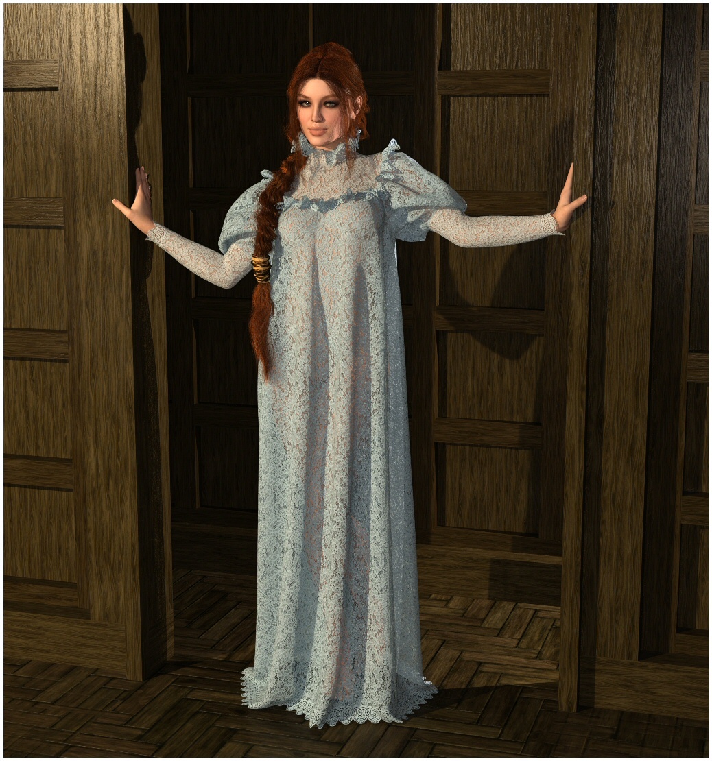 dForce - Crimson Gown for G8F | Daz 3D