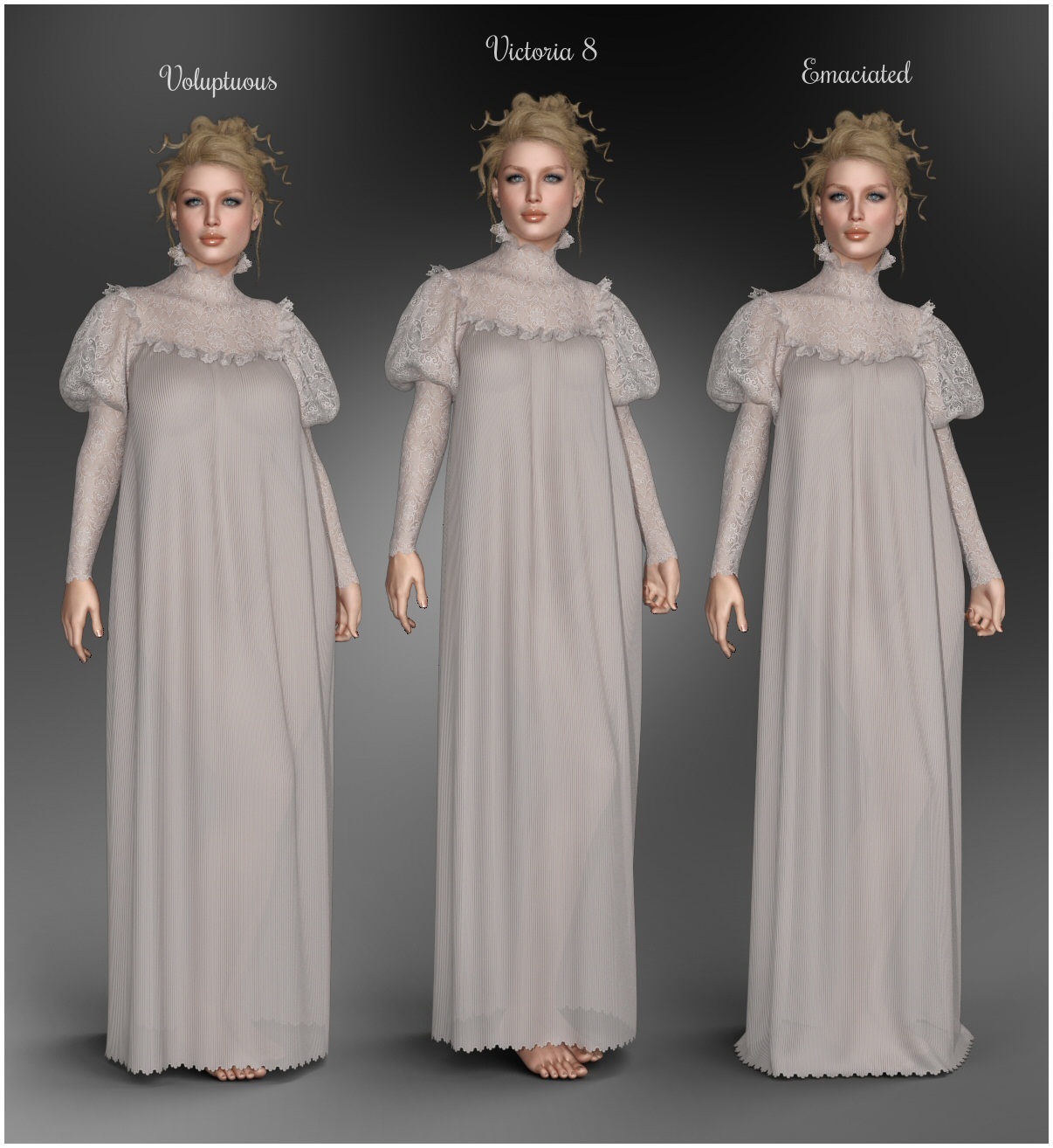 dForce - Crimson Gown for G8F | Daz 3D