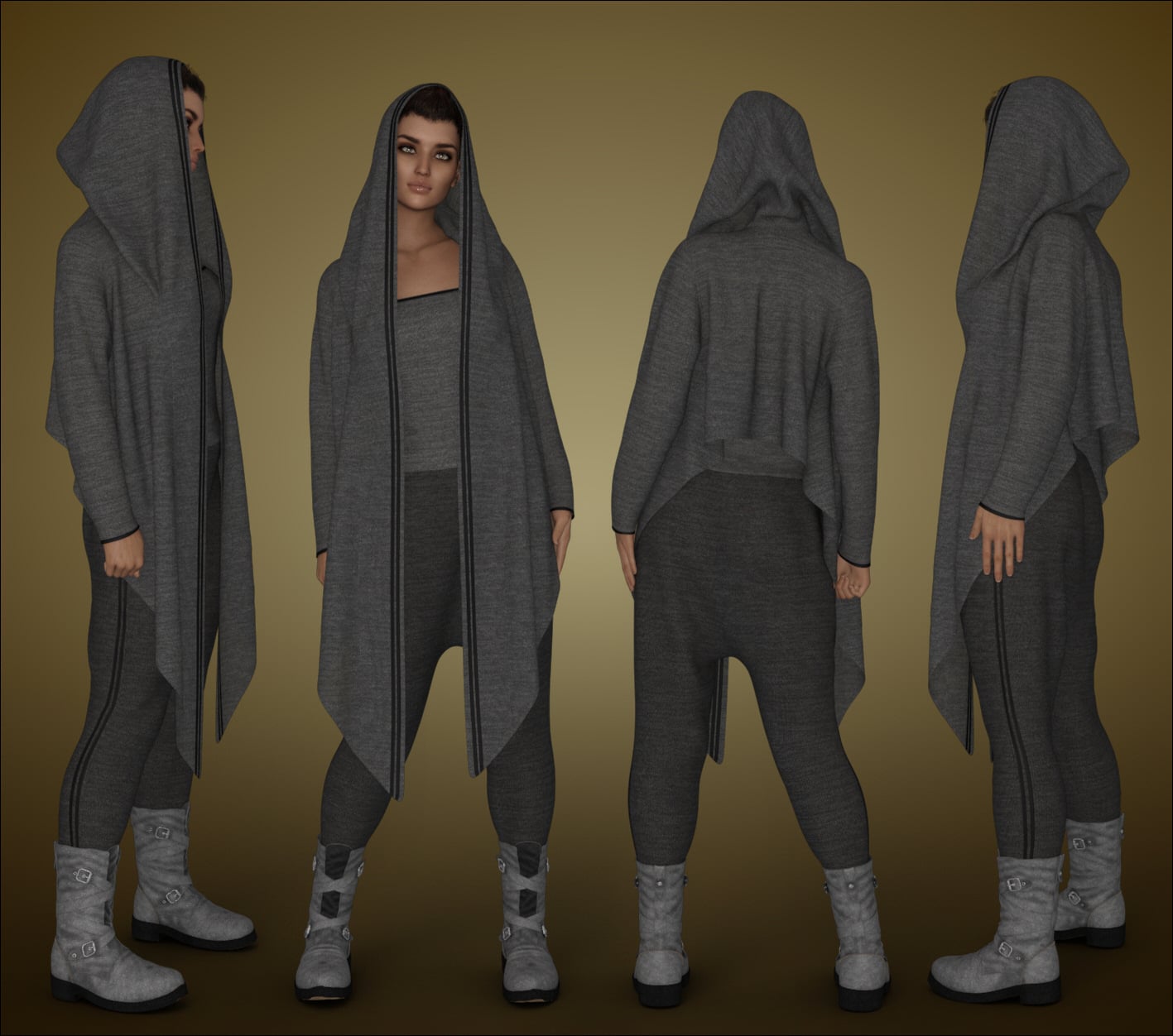 dForce - Dystopian Punk for G8F | Daz 3D