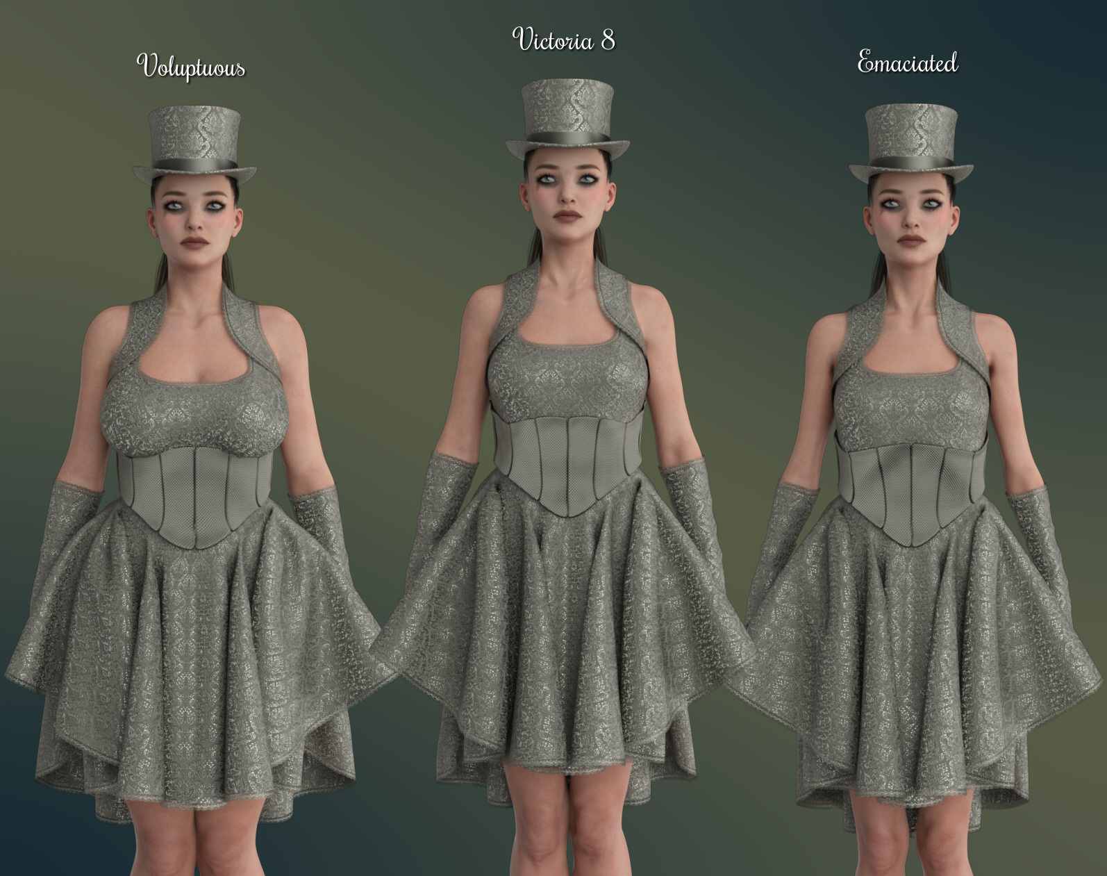 dForce - Violet Outfit for G8F & G8.1F | Daz 3D