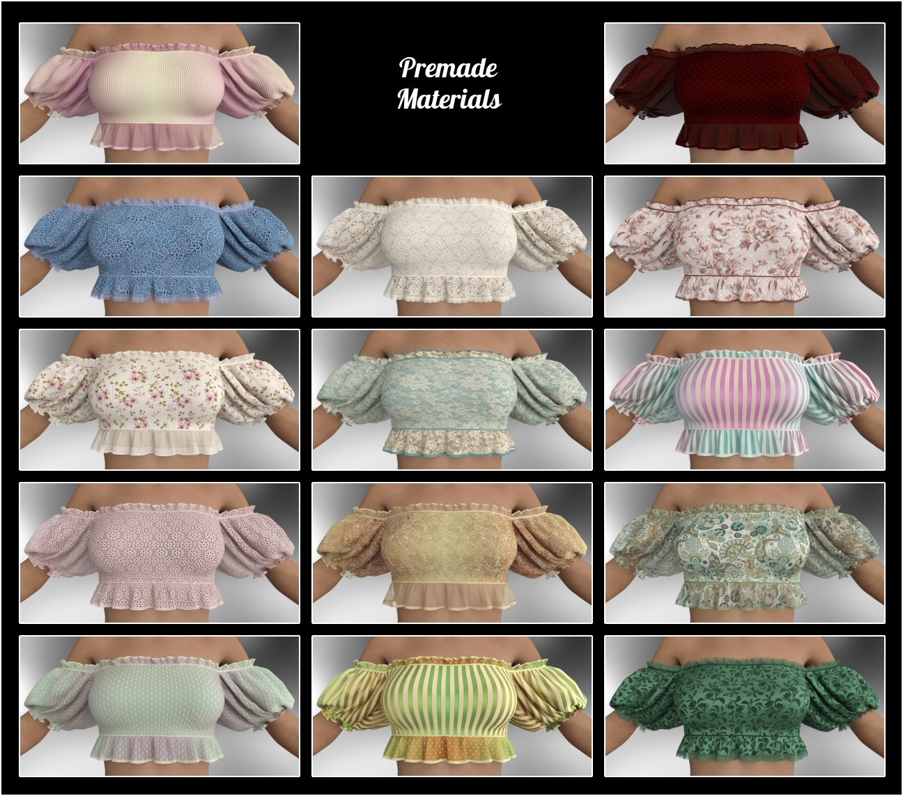 dForce - Fay Top for G8Fs | Daz 3D