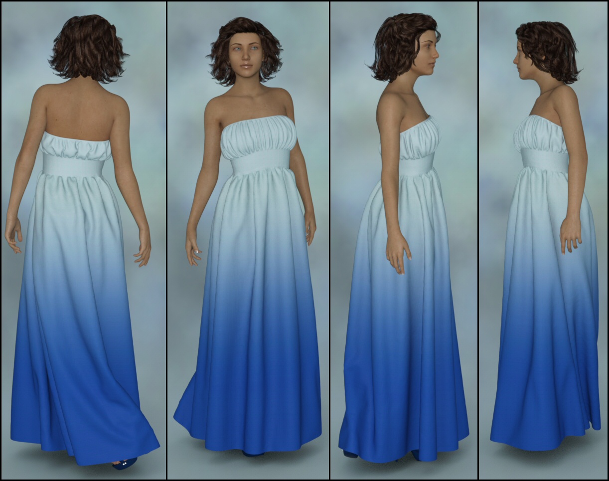 dForce - Fabulous Dress for G8F | Daz 3D