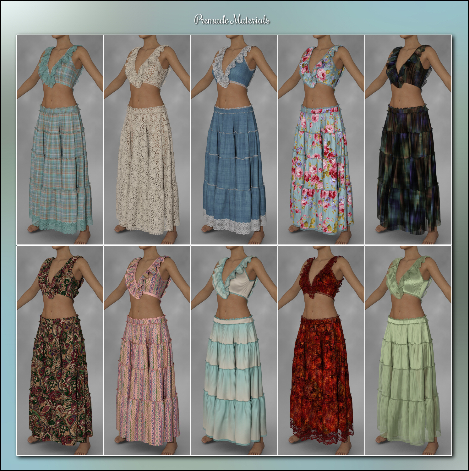 dForce - Flower Child for G8F | Daz 3D
