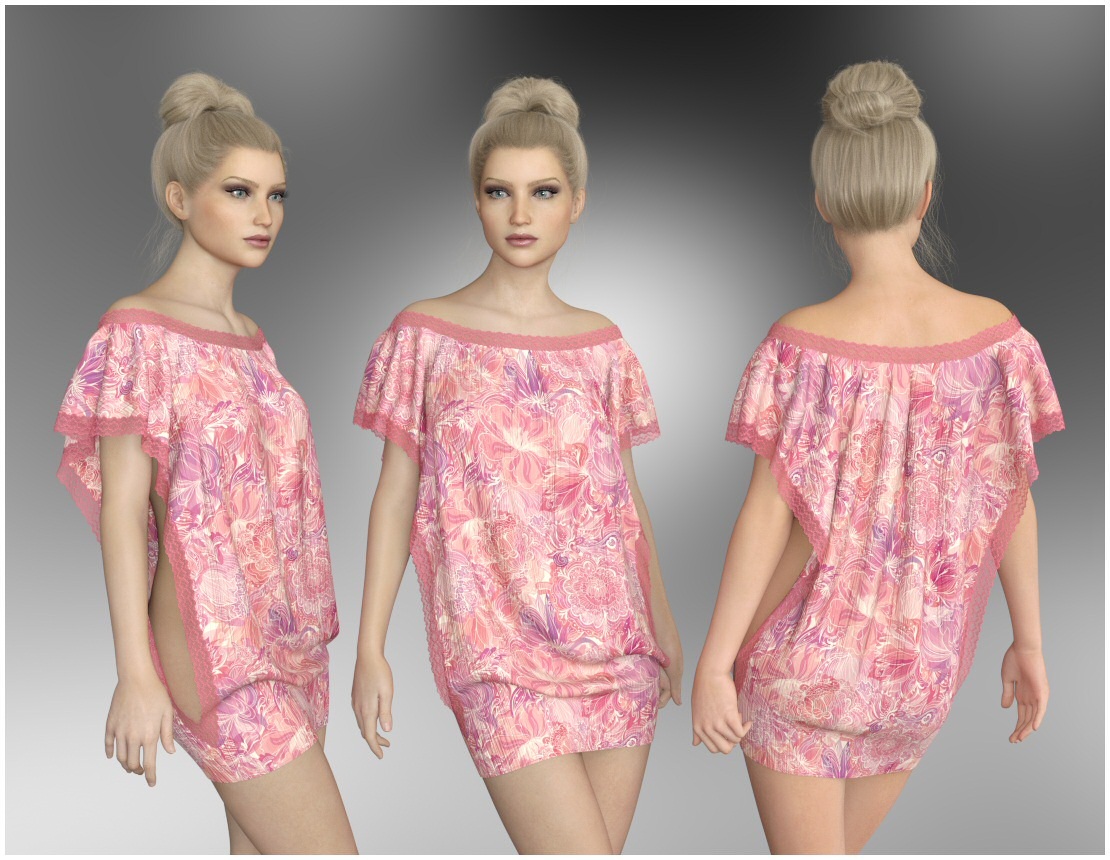 dForce - Janine Dress for G8Fs | Daz 3D