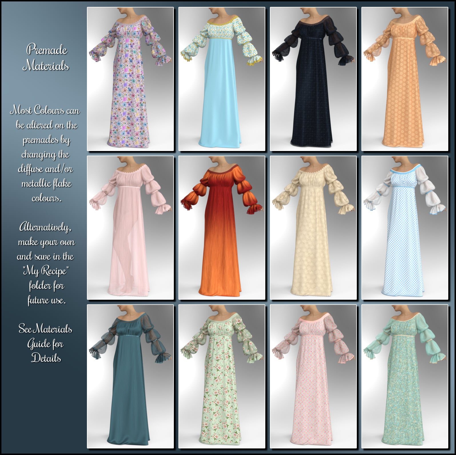 dForce - Mameluke Gown for G8F | Daz 3D