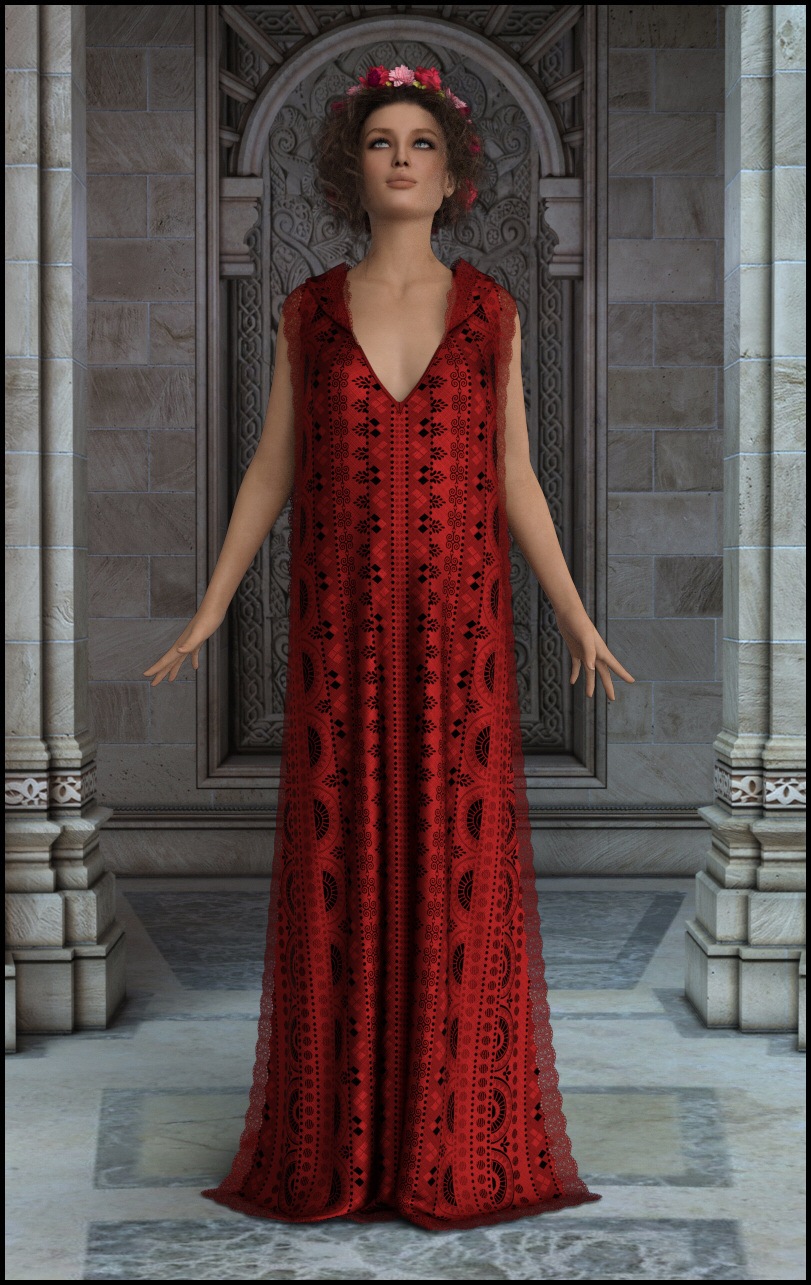 dForce - Morgana Robe for G8F | Daz 3D