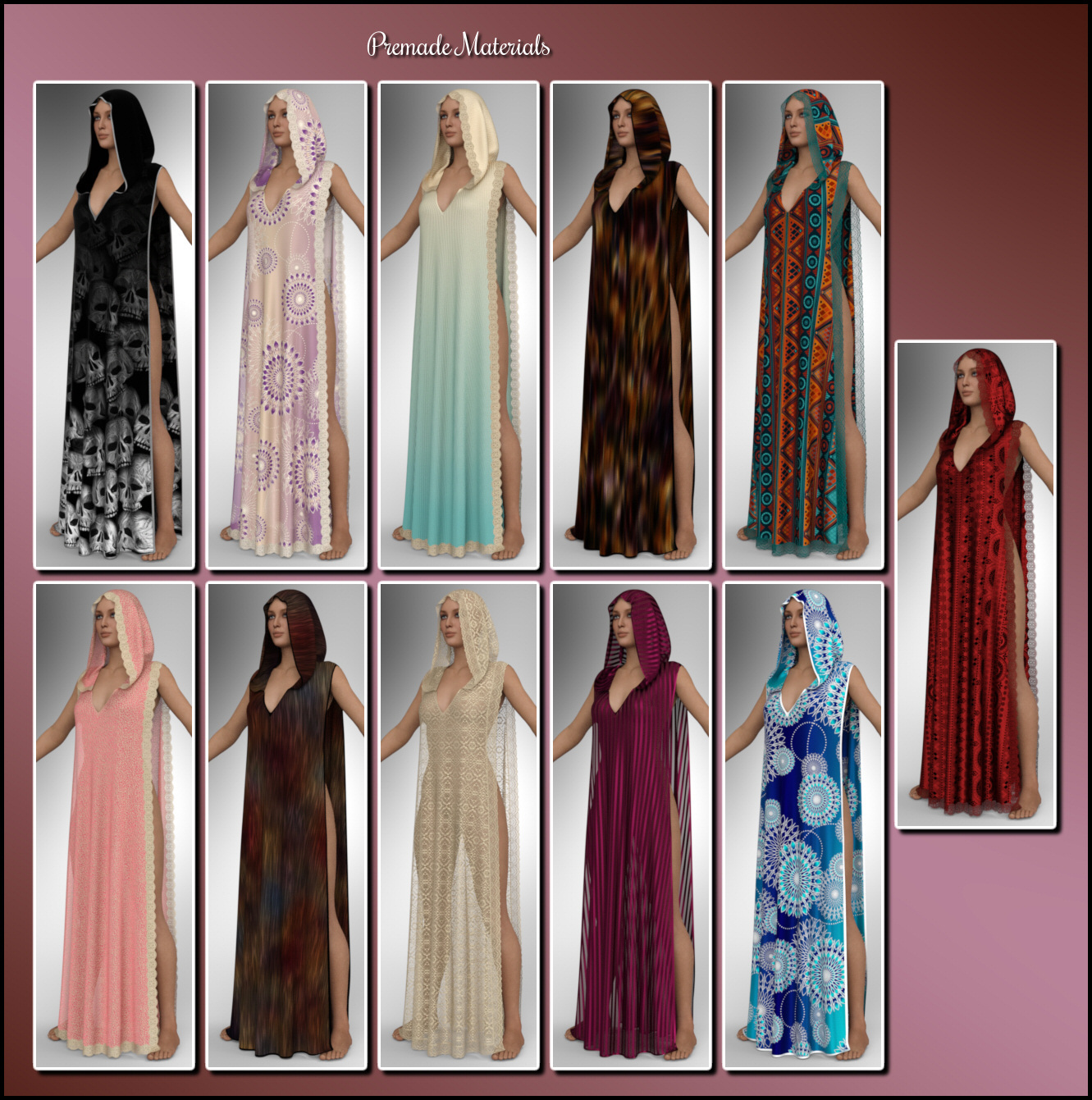dForce - Morgana Robe for G8F | Daz 3D