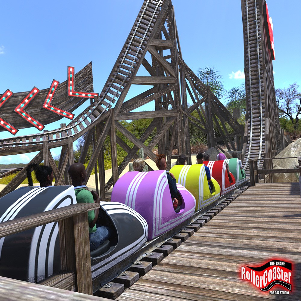 Roller Coaster for Daz Studio | Daz 3D