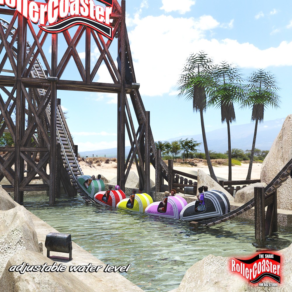 Roller Coaster for Daz Studio | Daz 3D