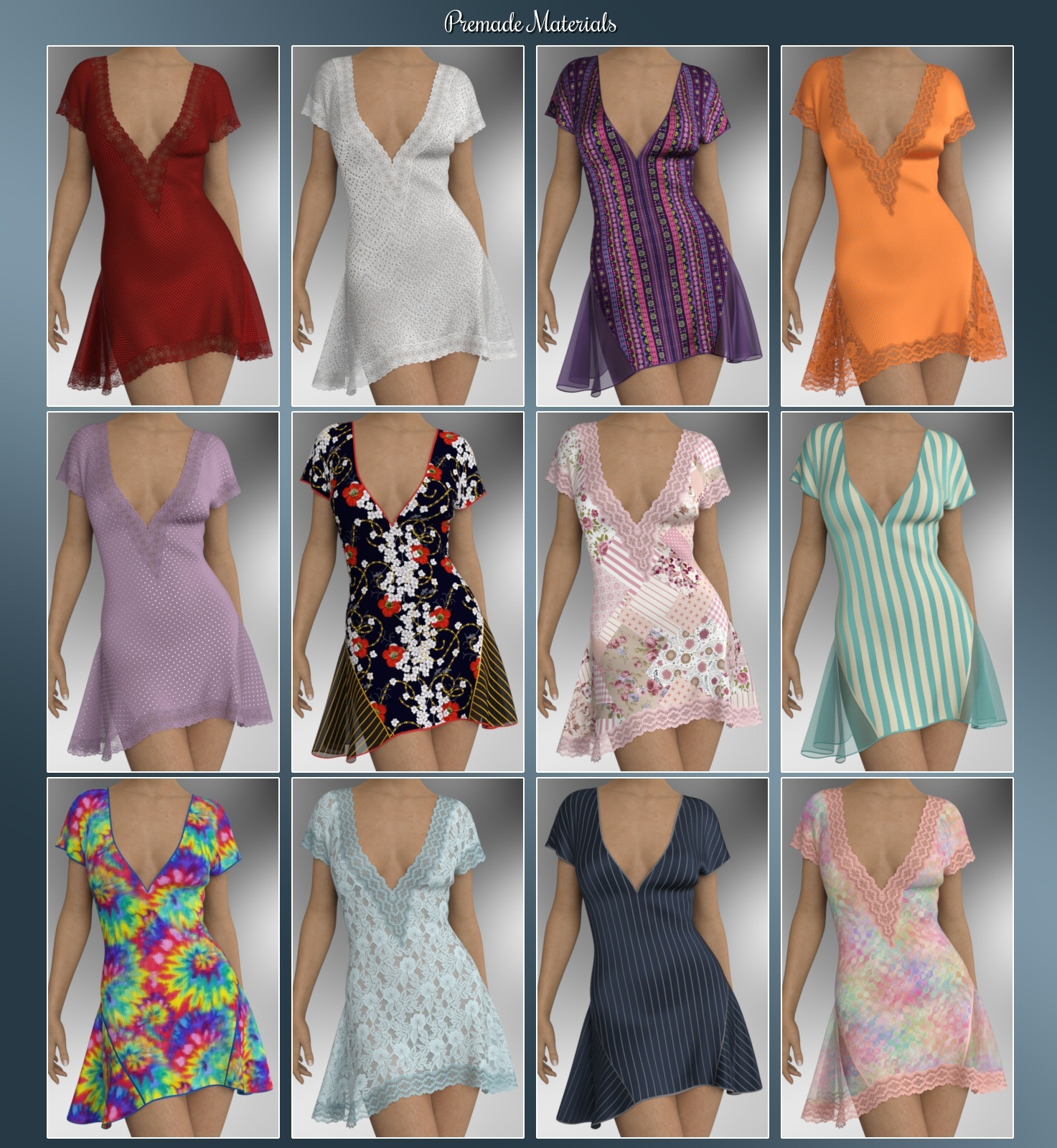 dForce - Swing Dress for G8F | Daz 3D