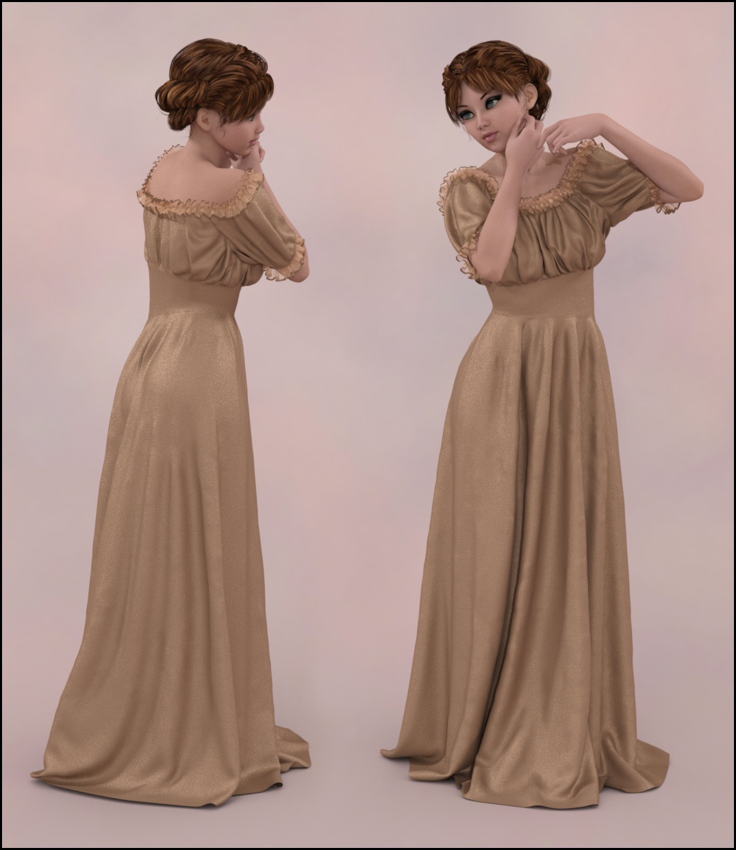 dForce - Wench Top and Dress for G8F | Daz 3D