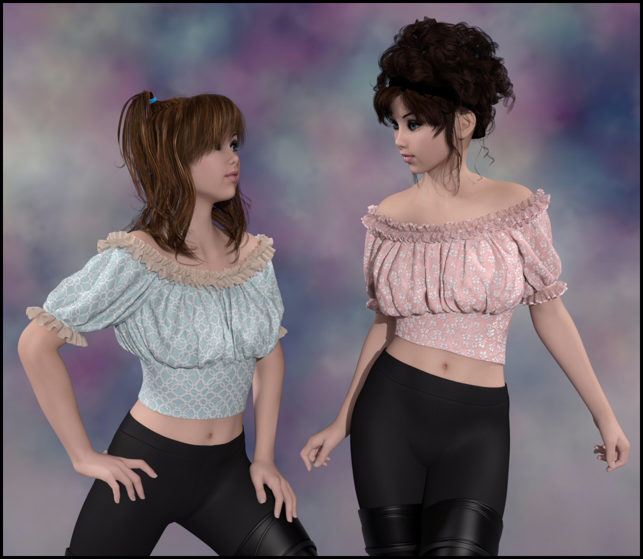 dForce - Wench Top and Dress for G8F | Daz 3D