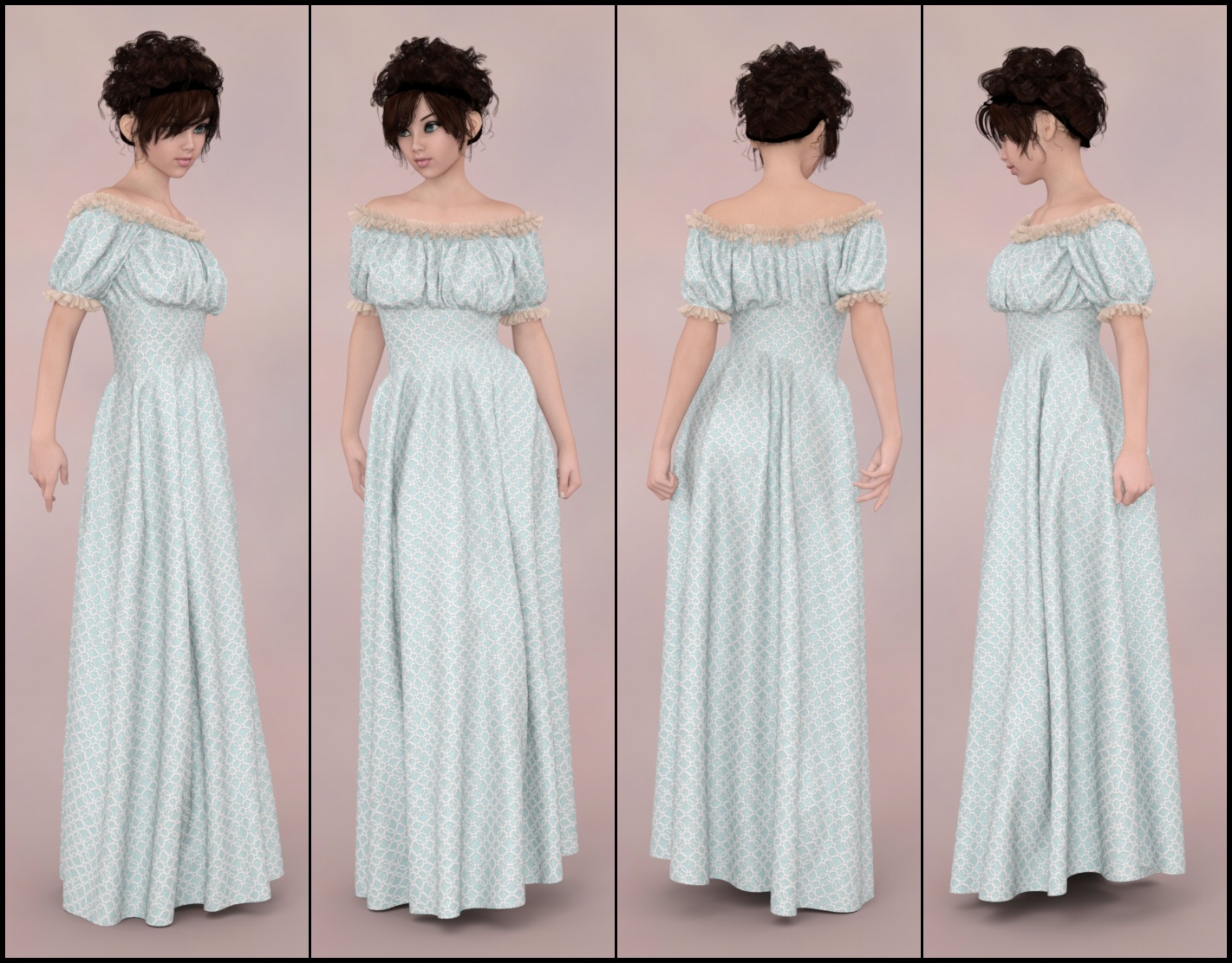 dForce - Wench Top and Dress for G8F | Daz 3D