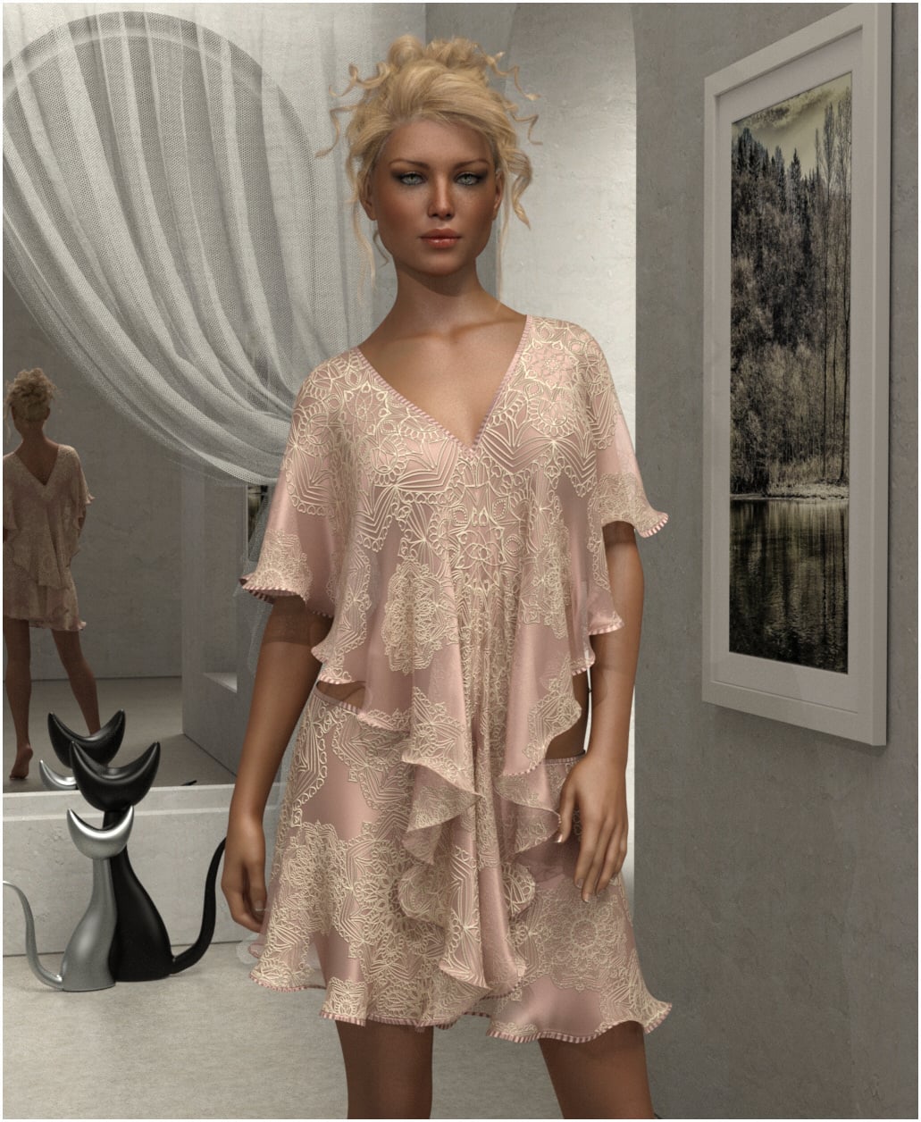 dForce - Amber Dress for G8F & G8.1F | Daz 3D