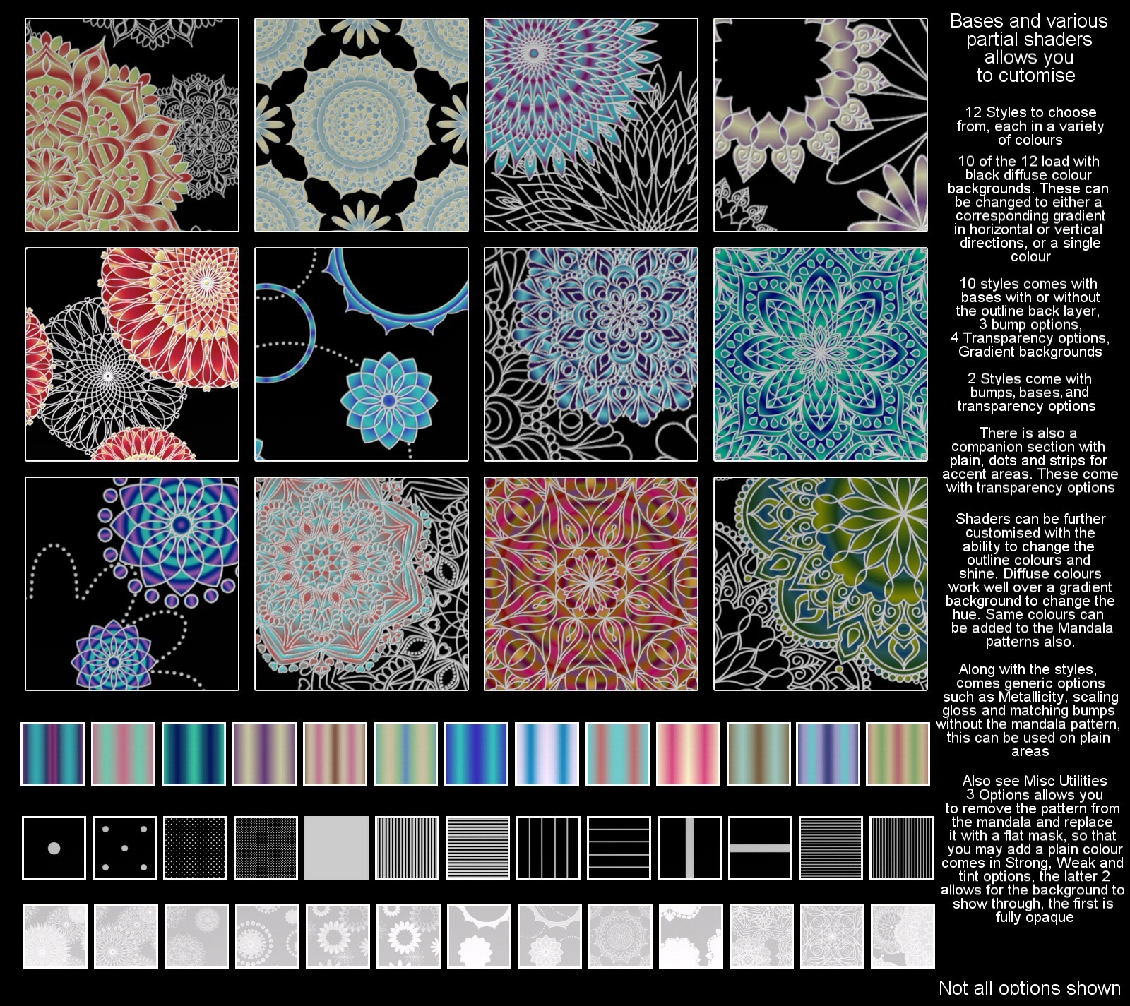 dForce Shader Companion - Mandalas | Daz 3D