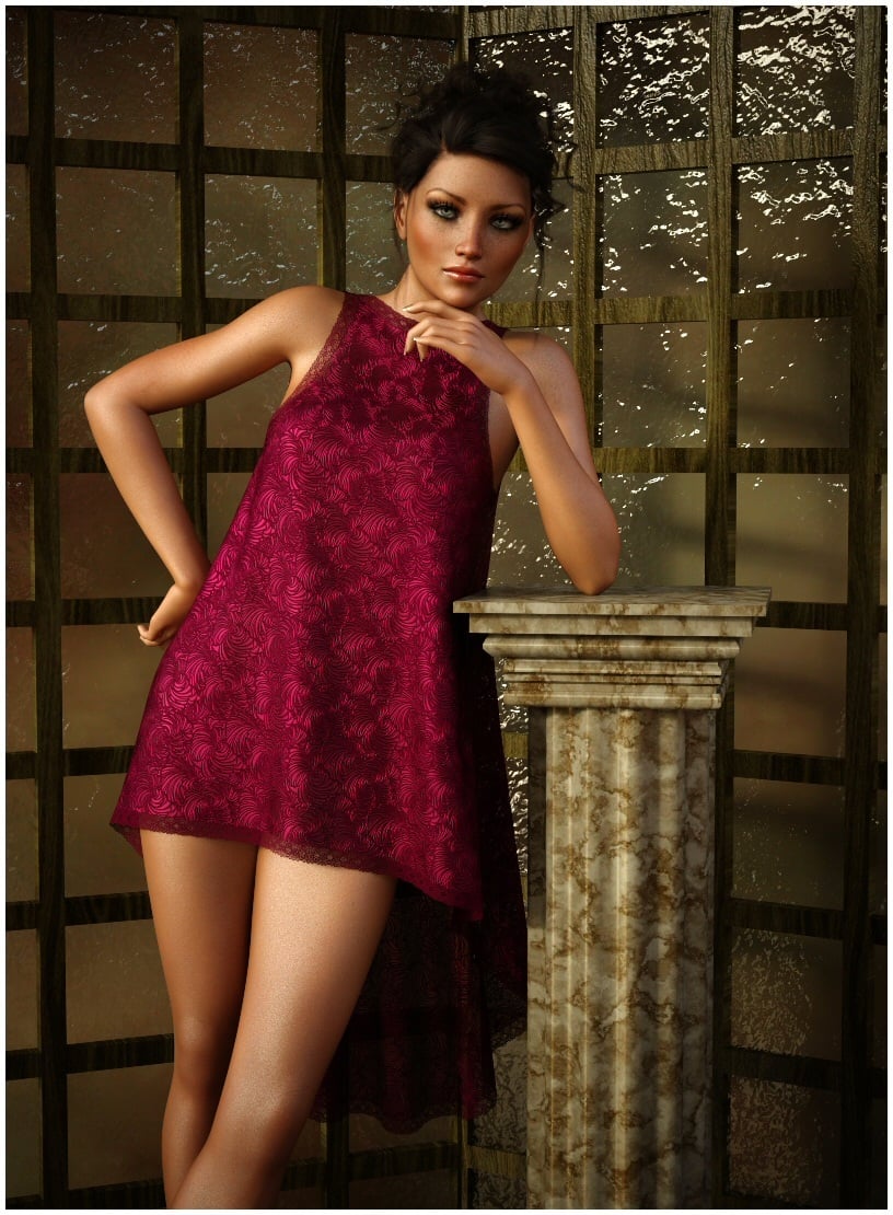 dForce - Cora Dress for G8F | Daz 3D