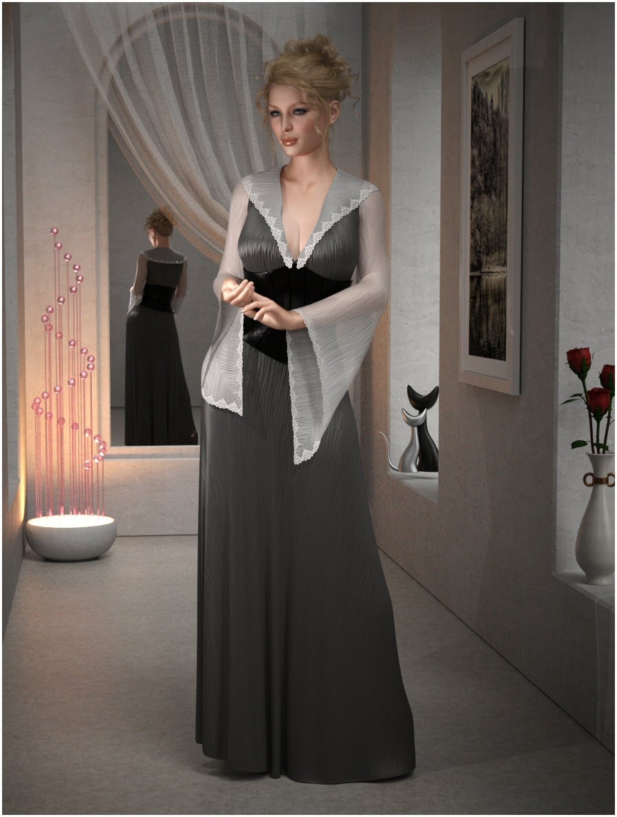 dForce - Euphemia Gown for G8F | Daz 3D