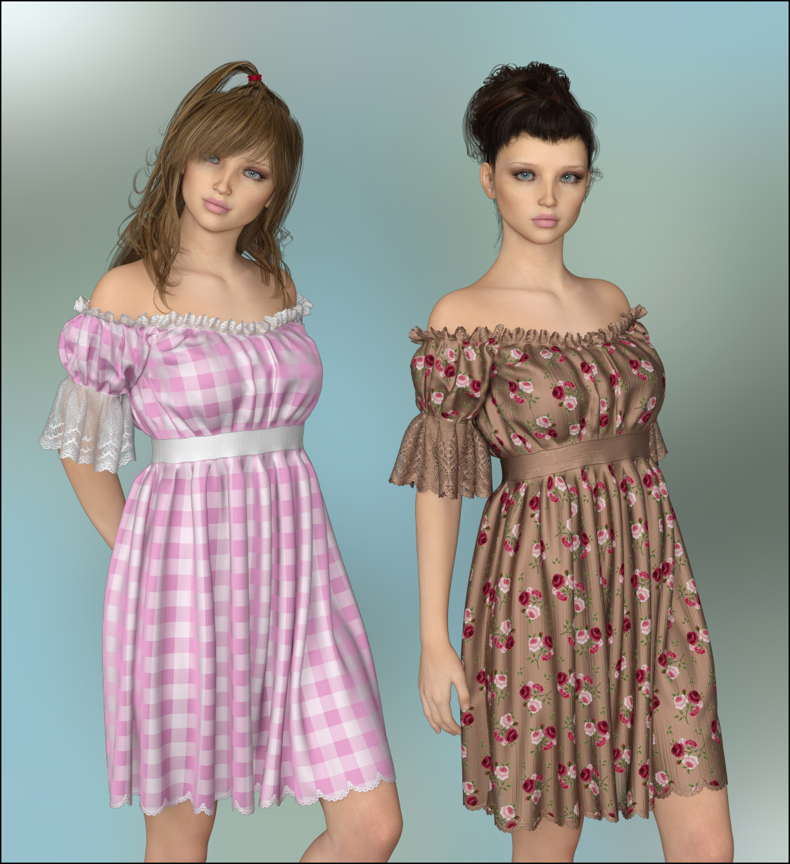 dForce - Little Darling Dress for G8F | Daz 3D