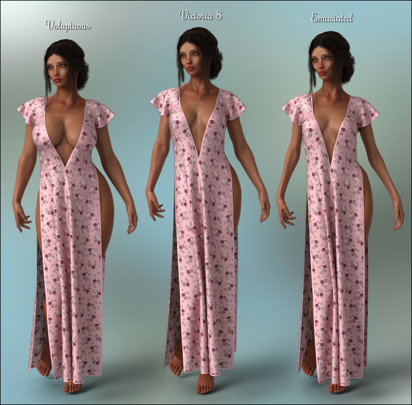 dForce - Romance Dress for G8F | Daz 3D