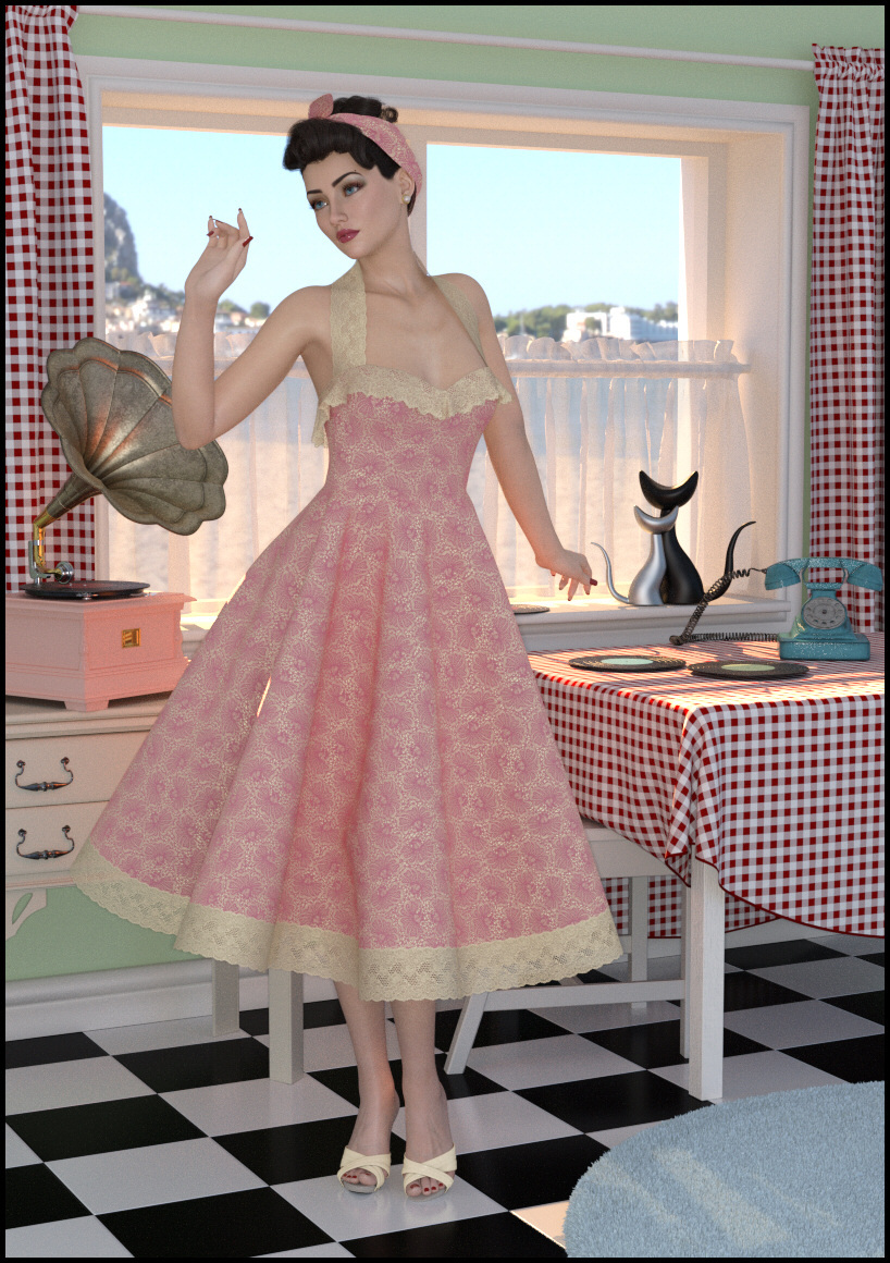 dForce - Sandy Dress for G8F | Daz 3D