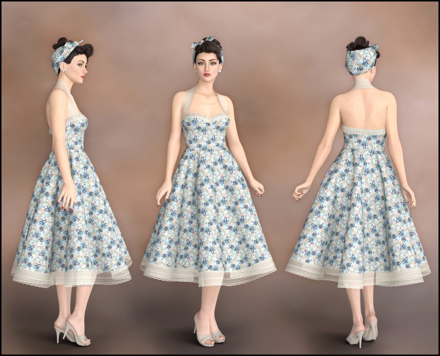 dForce - Sandy Dress for G8F | Daz 3D