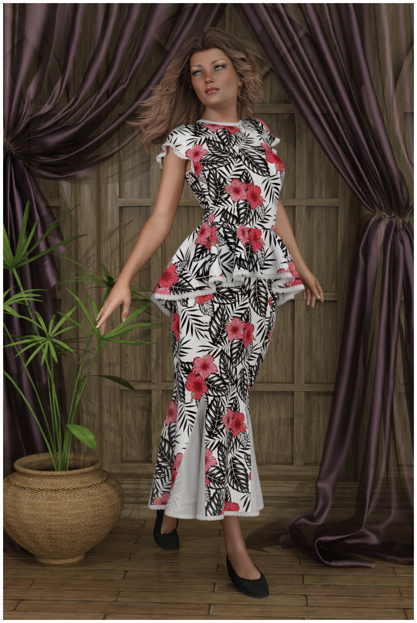 dForce - Sheena Outfit for G8F | Daz 3D