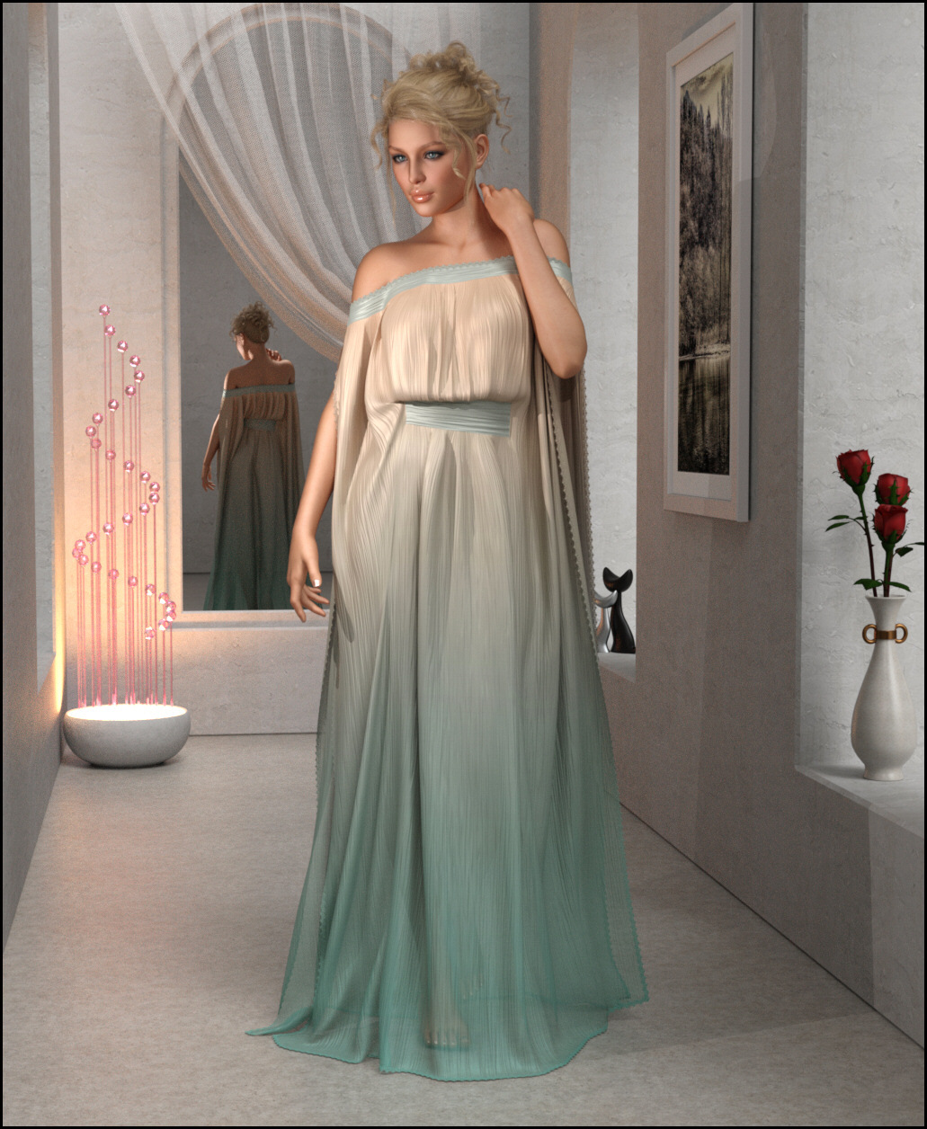dForce - Valentina Gown for G8F | Daz 3D