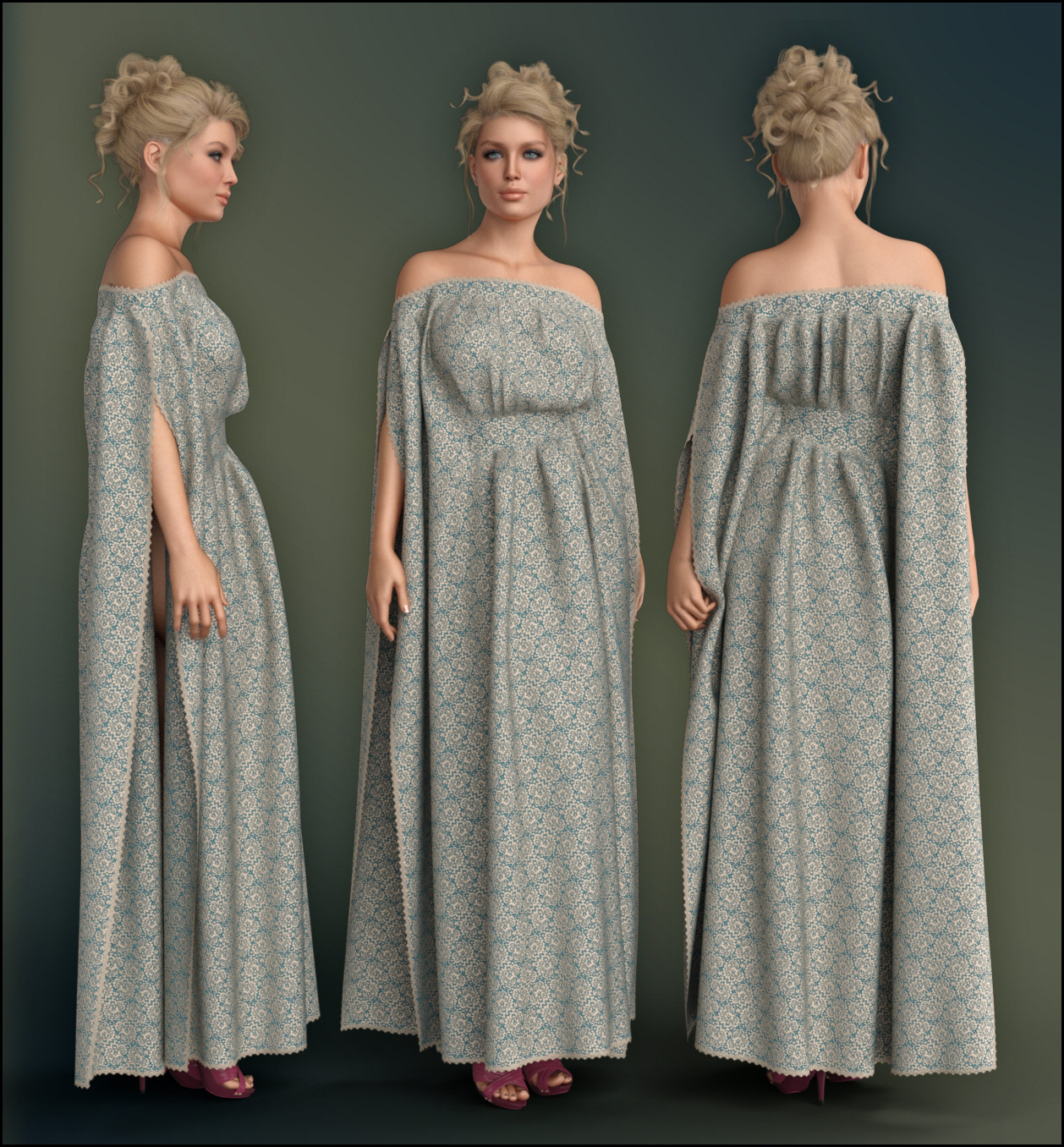 dForce - Valentina Gown for G8F | Daz 3D