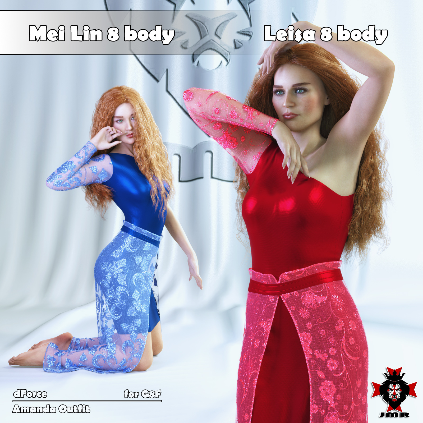 JMR dForce Amanda Outfit for G8F | Daz 3D