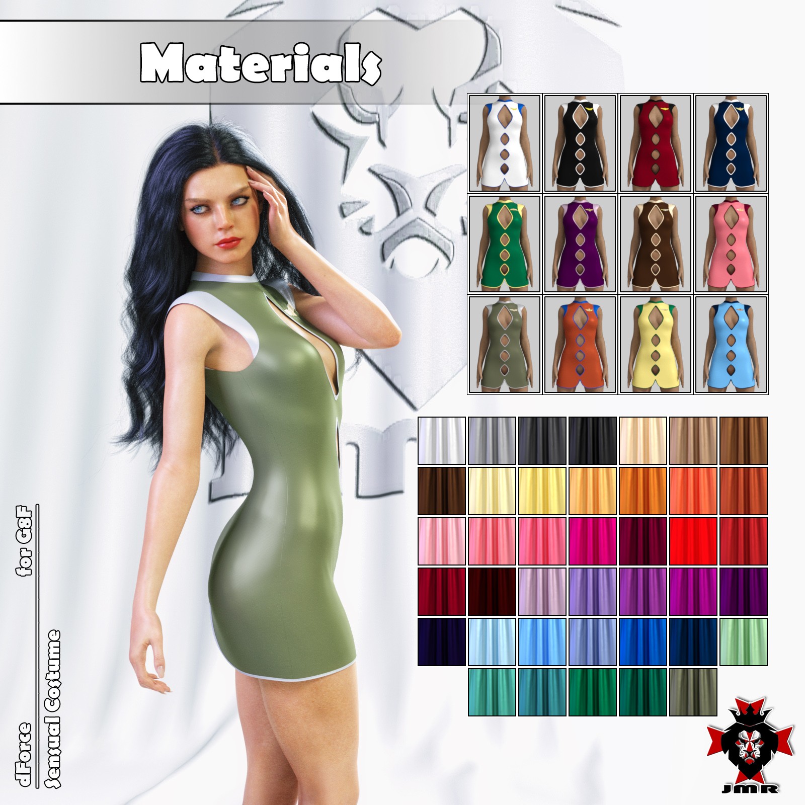 JMR dForce Sensual Costume for G8F | Daz 3D