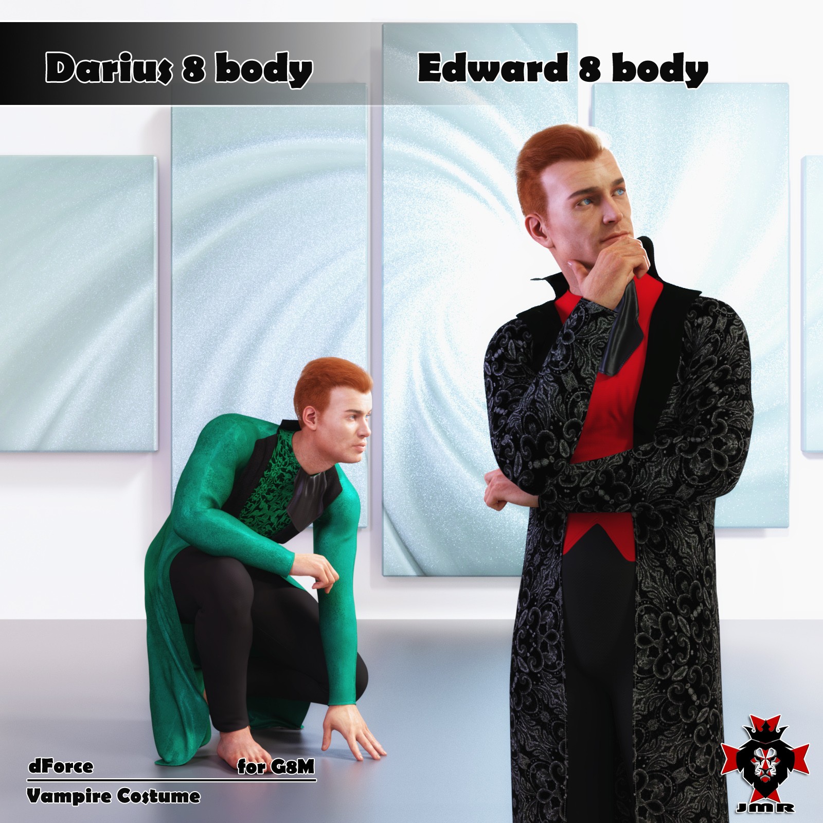 JMR dForce Vampire Costume for G8M | Daz 3D