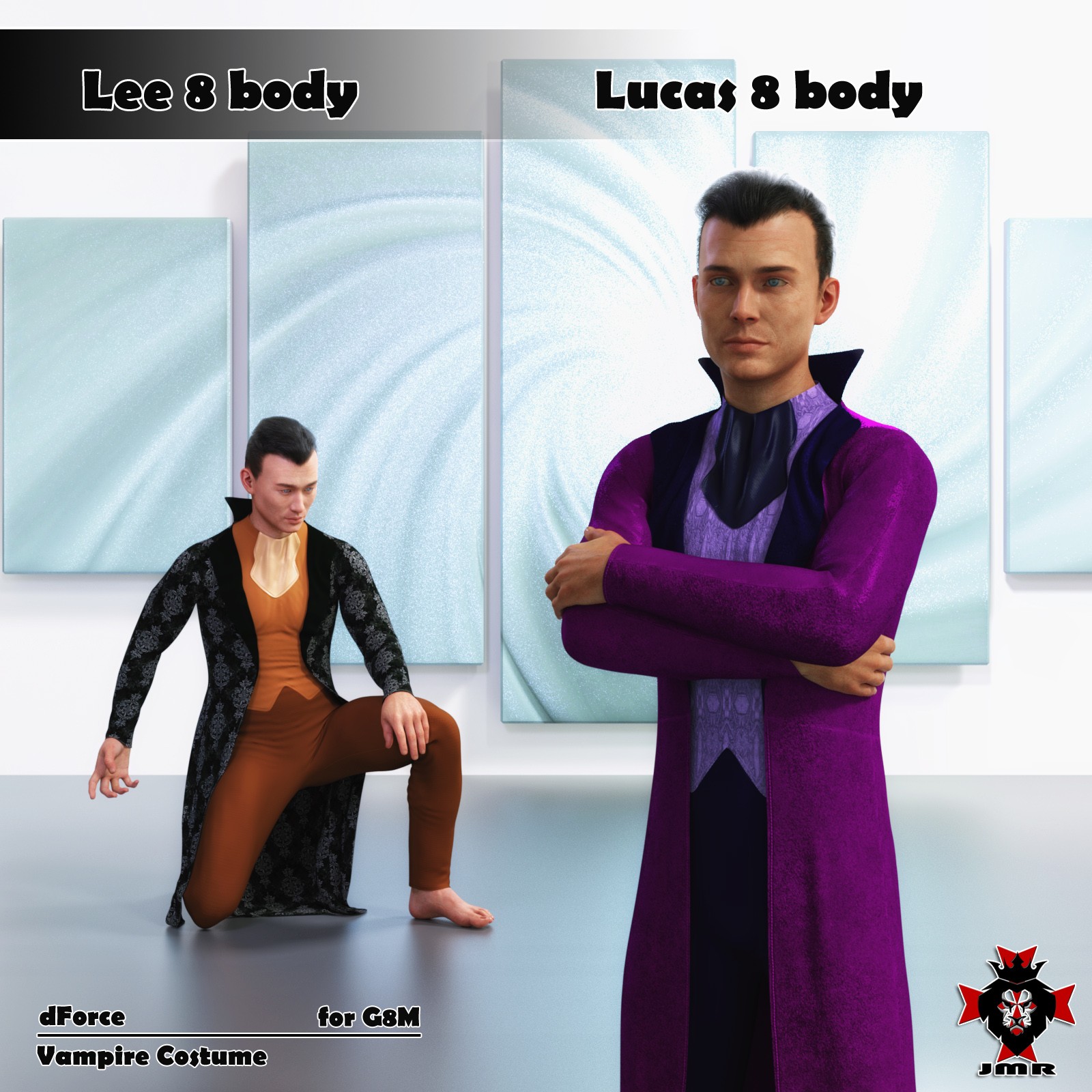 JMR dForce Vampire Costume for G8M | Daz 3D