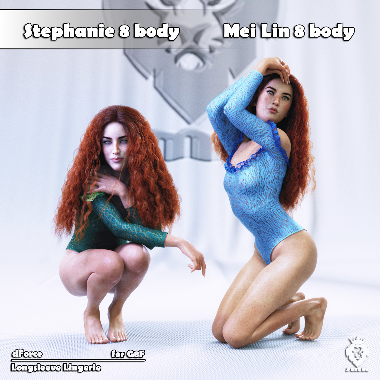 JMR dForce Longsleeve Lingerie for G8F | Daz 3D