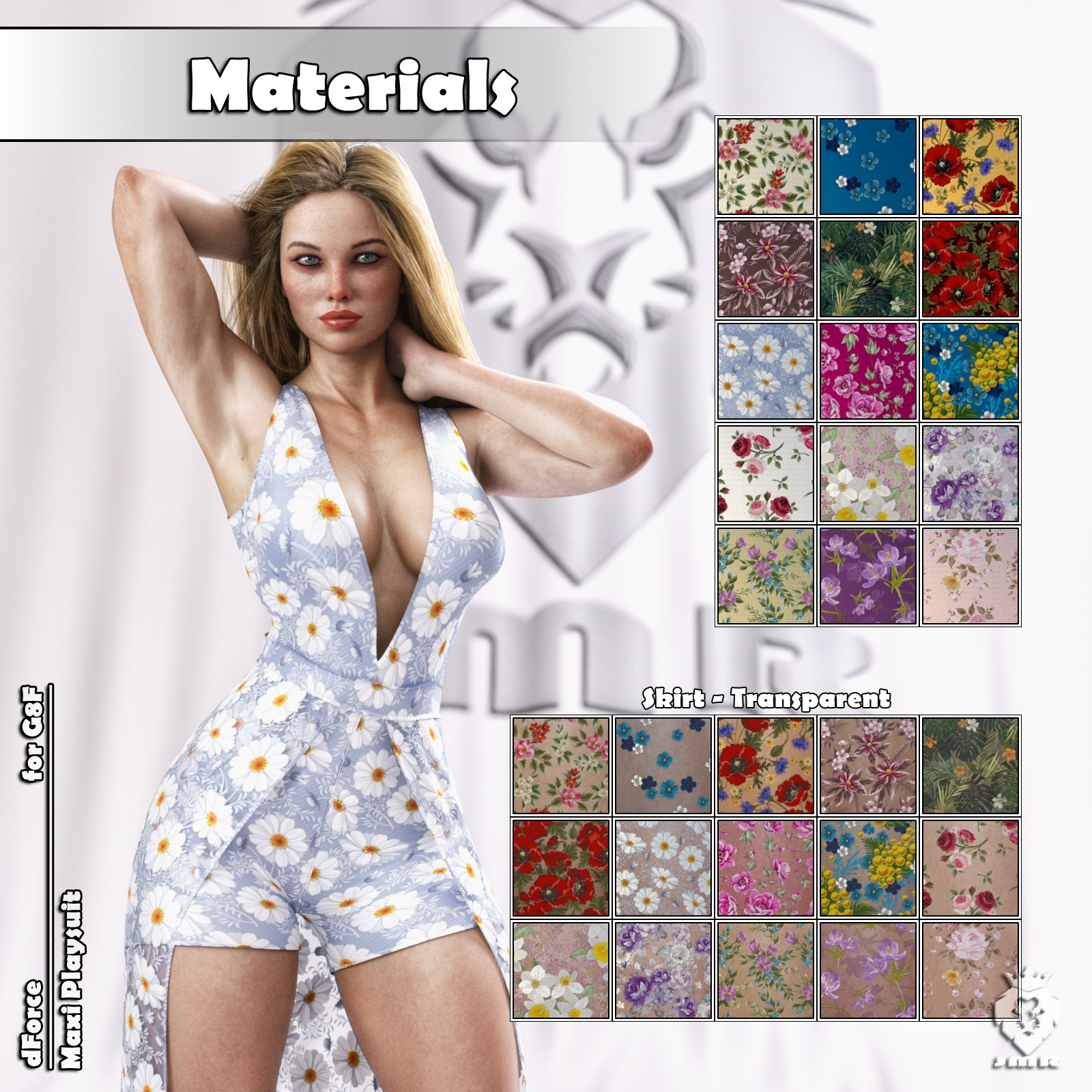 JMR dForce Maxi Playsuit for G8F | Daz 3D