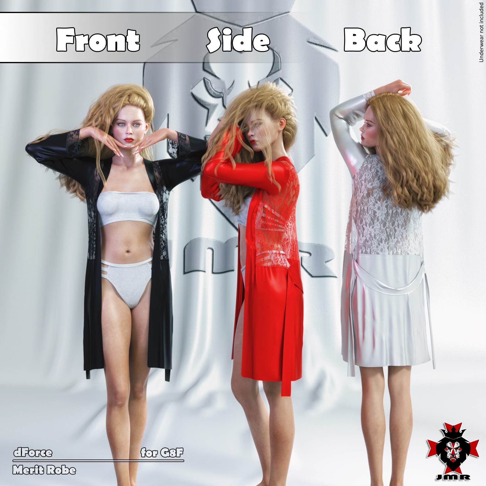 JMR dForce Merit Robe for G8F | Daz 3D