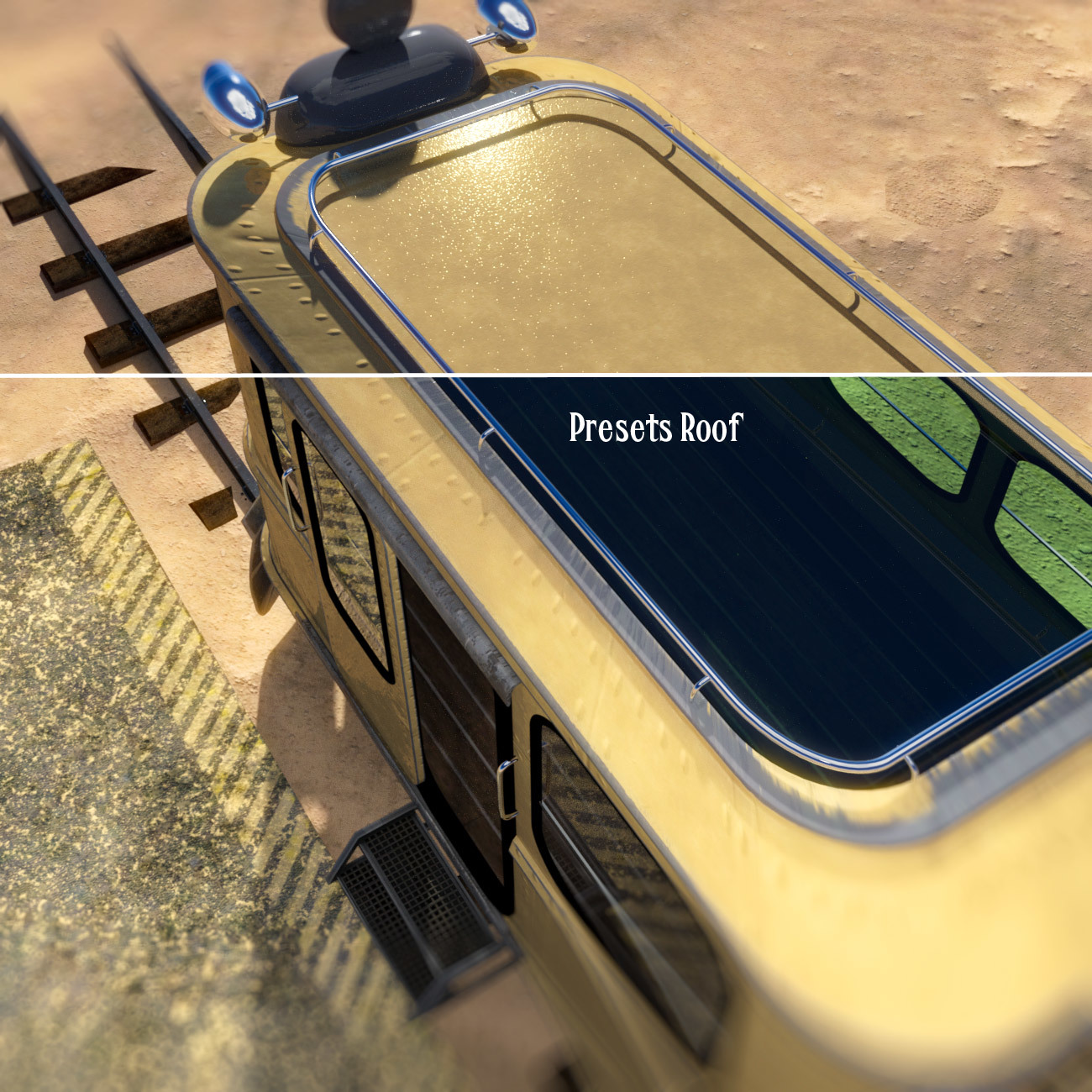 Desert Tram for DS | Daz 3D