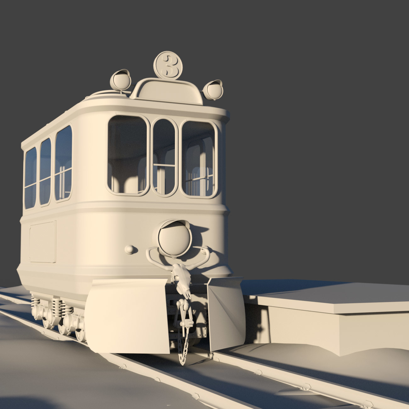 Desert Tram for DS | Daz 3D