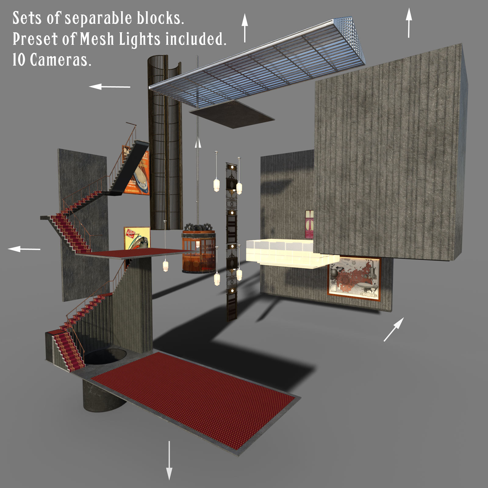 Elevator For DS | Daz 3D