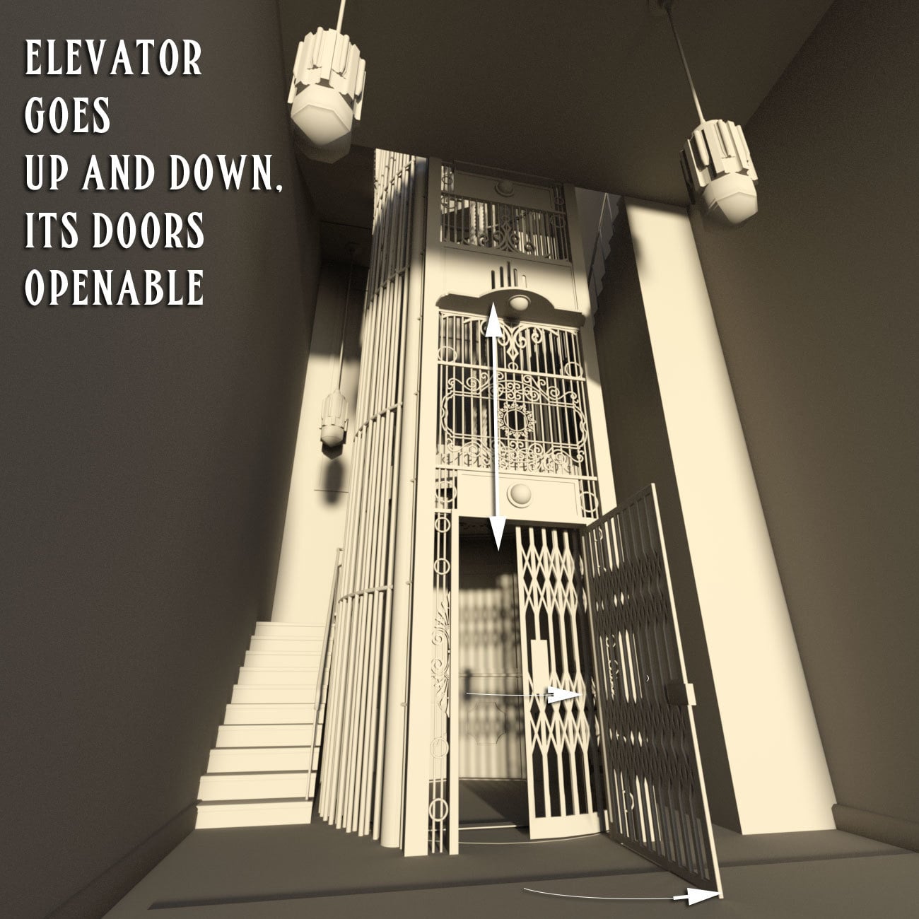 Elevator For DS | Daz 3D