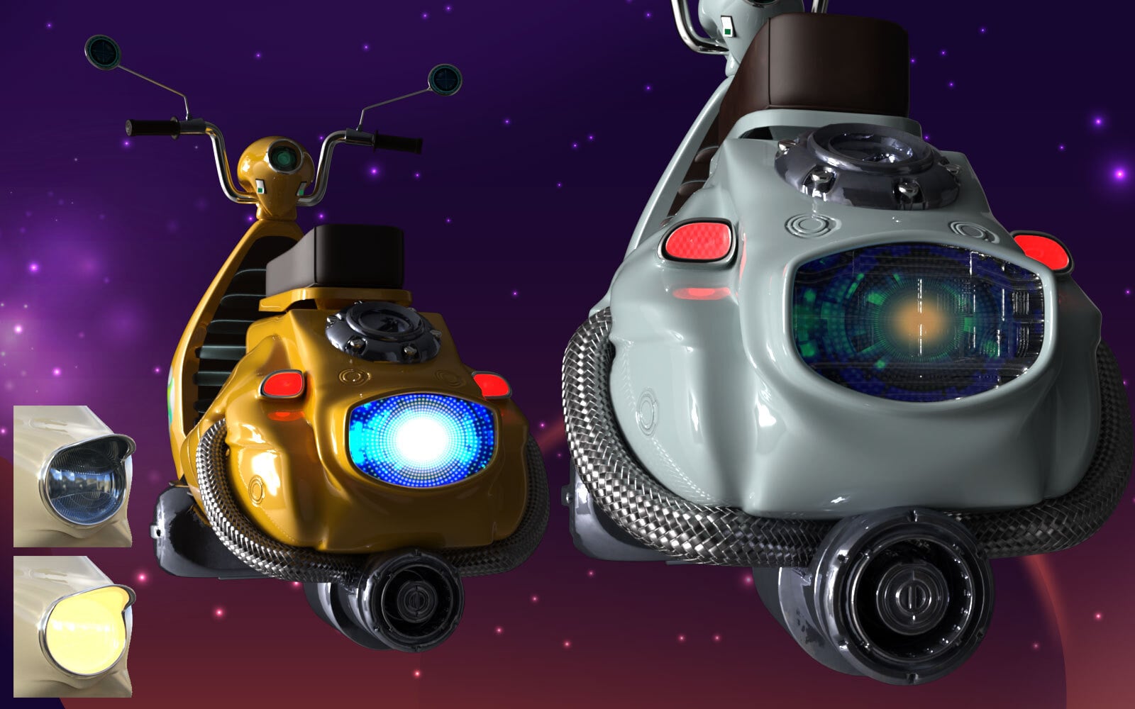 Flying Scooter DS | Daz 3D