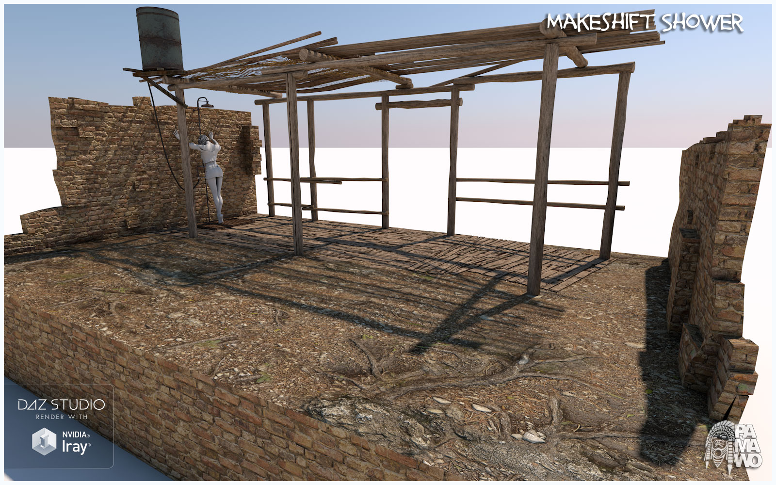 Makeshift Shower | Daz 3D