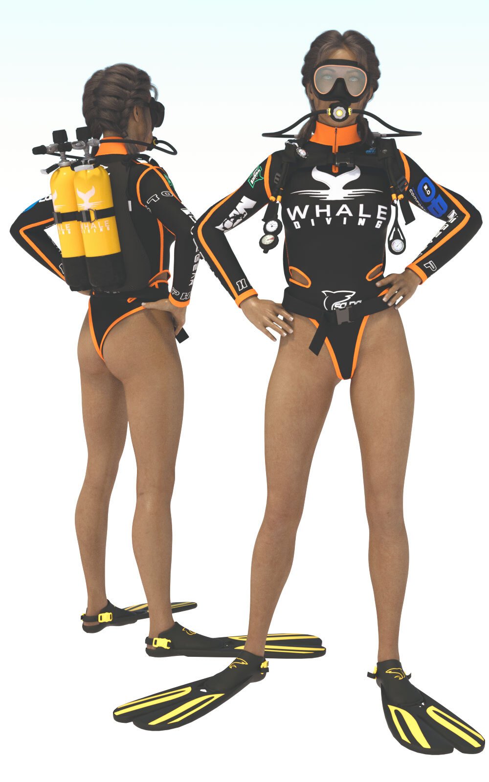 Scuba Diving Gear for G8F | Daz 3D