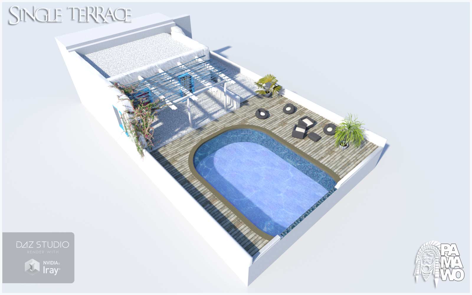 Single Terrace | Daz 3D