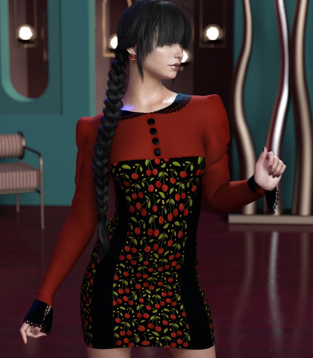 7th Ave: dForce Enchanted Dress Genesis 8-8.1F and G9 | Daz 3D