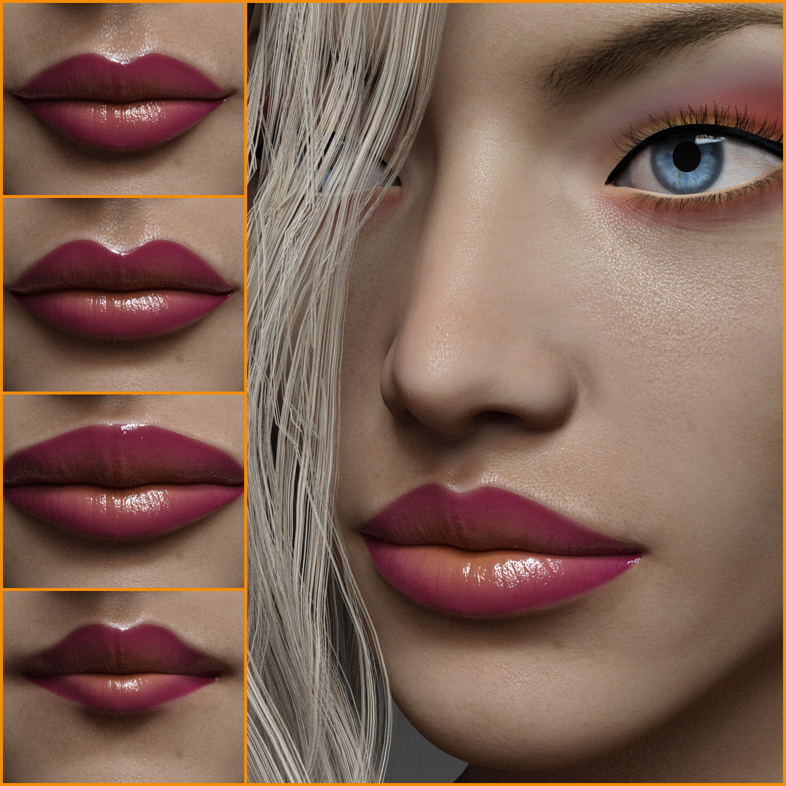 Lips Morphs for G3F | Daz 3D